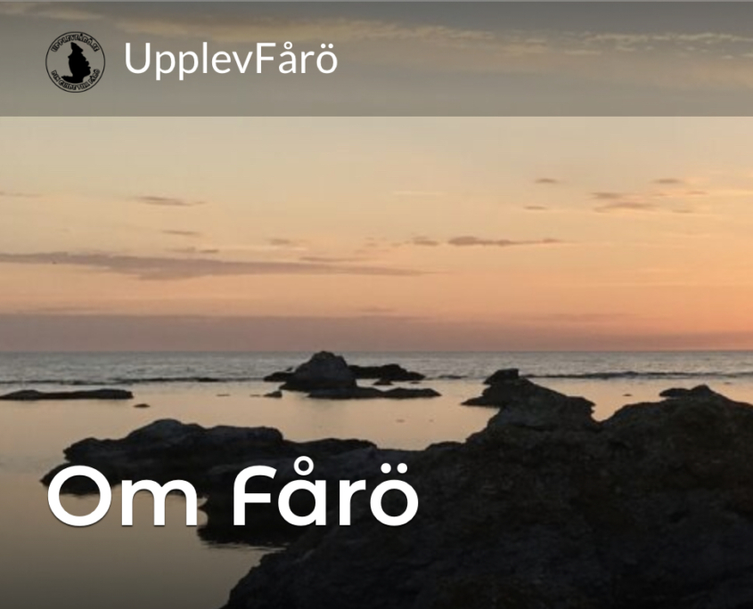 Att göra på Fårö - Sudersand Resort - din Camping på Gotland